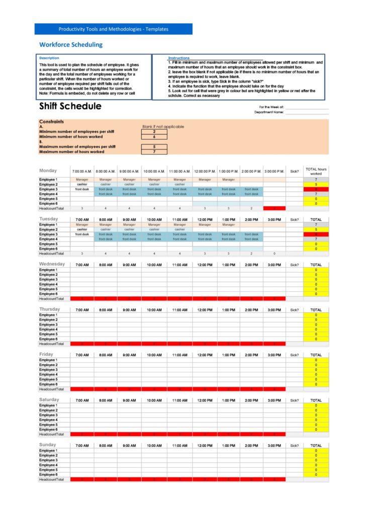 6+ Free Labor schedule templates - Word Excel 6+ Free Labor schedule templates - Word Excel