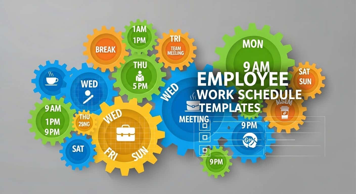 5+ Free Employee Work Schedule Templates - Word Excel