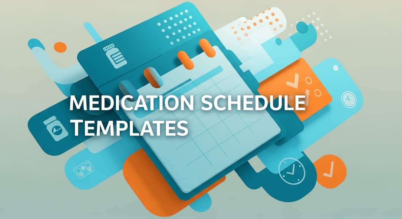 7+ Free Medication Schedule Templates - Word Excel